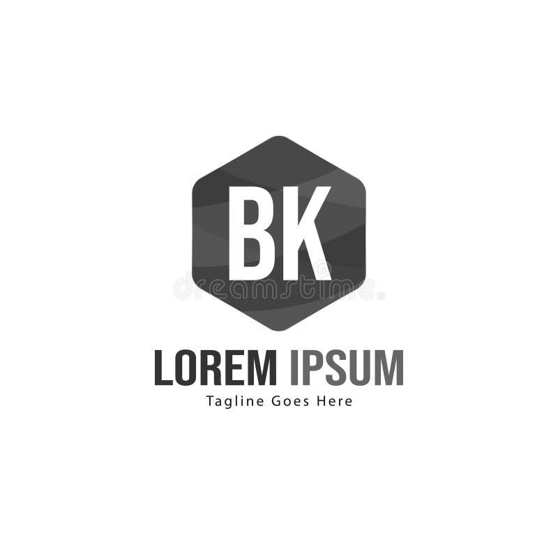 BK Letter Logo Design. Creative Modern BK Letters Icon Illustration ...