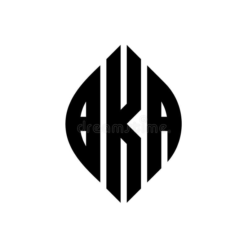 BKA Circle Letter Logo Design with Circle and Ellipse Shape. BKA ...