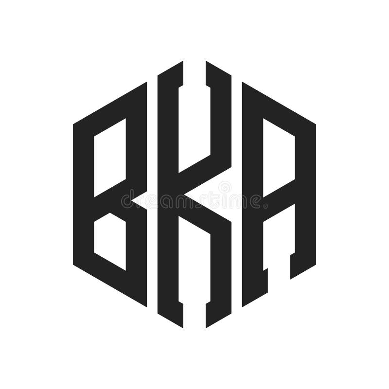 BKA Logo Design. Initial Letter BKA Monogram Logo Using Hexagon Shape ...