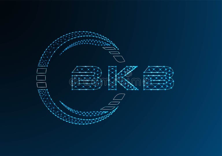 BKB Low Poly Letter Logo Vector Design. BKB Stock Illustration ...