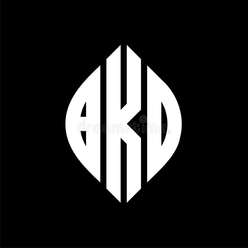 BKD Circle Letter Logo Design with Circle and Ellipse Shape. BKD ...