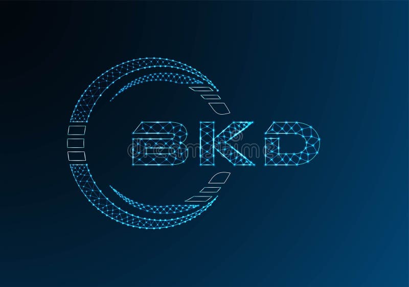 BKD Low Poly Letter Logo Vector Design. BKD Stock Illustration ...