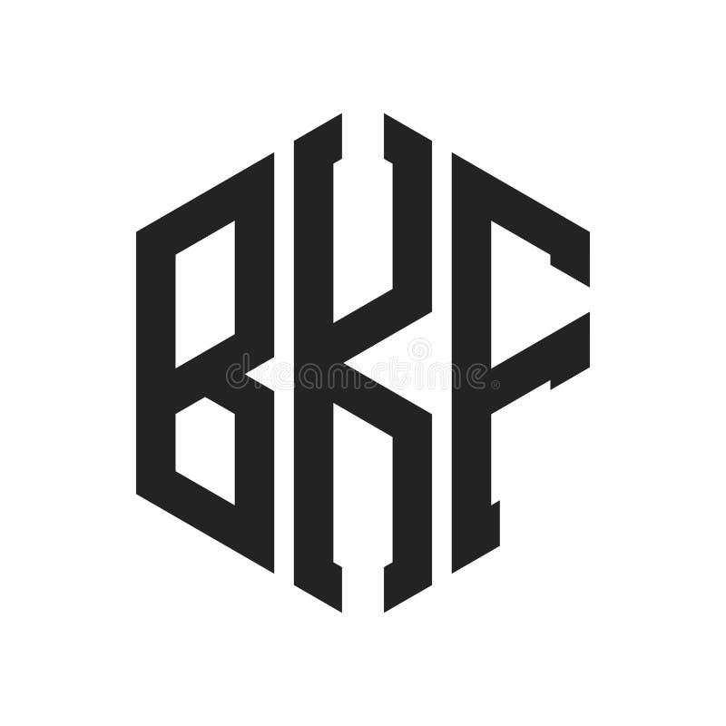BKF Logo Design. Initial Letter BKF Monogram Logo Using Hexagon Shape ...