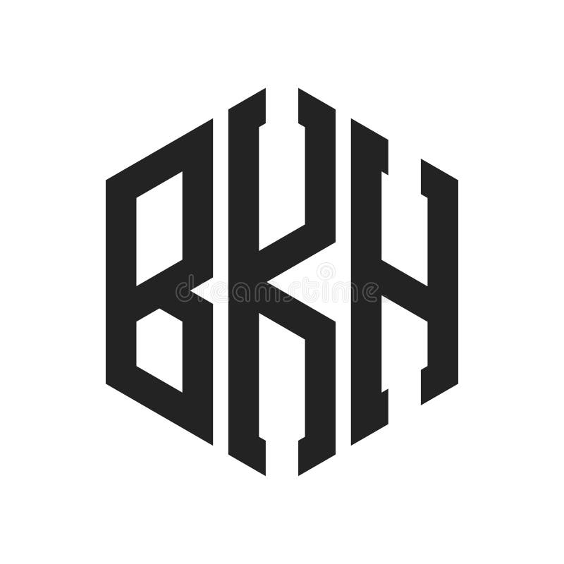 BKH Logo Design. Initial Letter BKH Monogram Logo Using Hexagon Shape ...