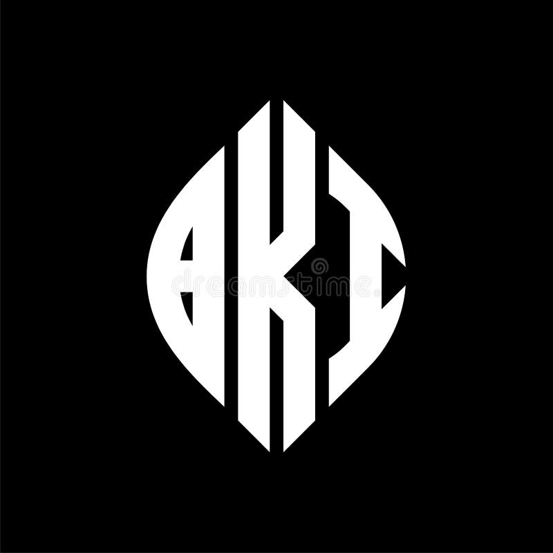 BKI Circle Letter Logo Design with Circle and Ellipse Shape. BKI ...