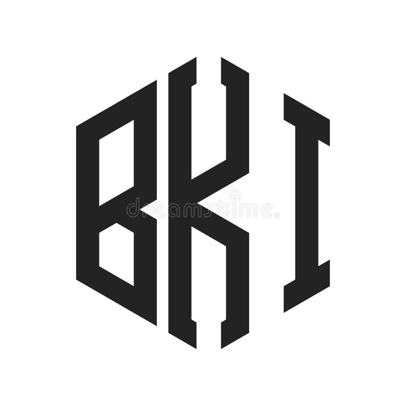 BKI Logo Design. Initial Letter BKI Monogram Logo Using Hexagon Shape ...