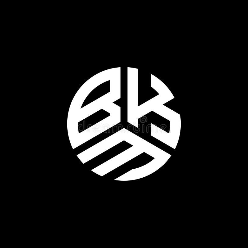 BKM Letter Logo Design on White Background. BKM Creative Initials ...