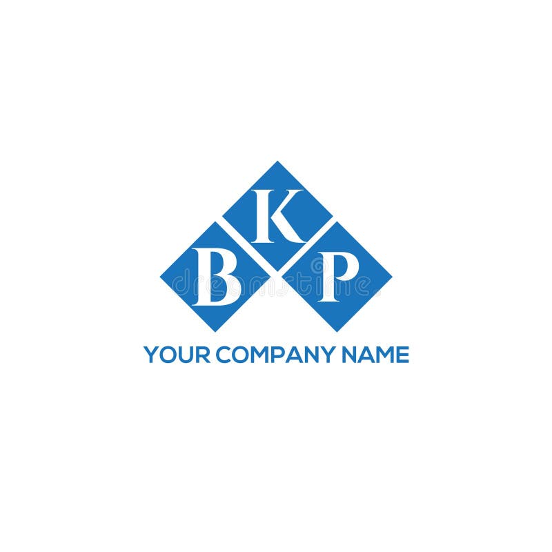 BKP Letter Logo Design on WHITE Background. BKP Creative Initials ...