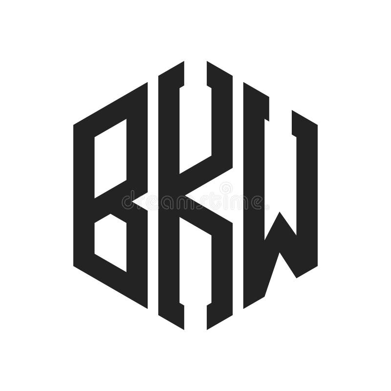 BKW Logo Design. Initial Letter BKW Monogram Logo Using Hexagon Shape ...
