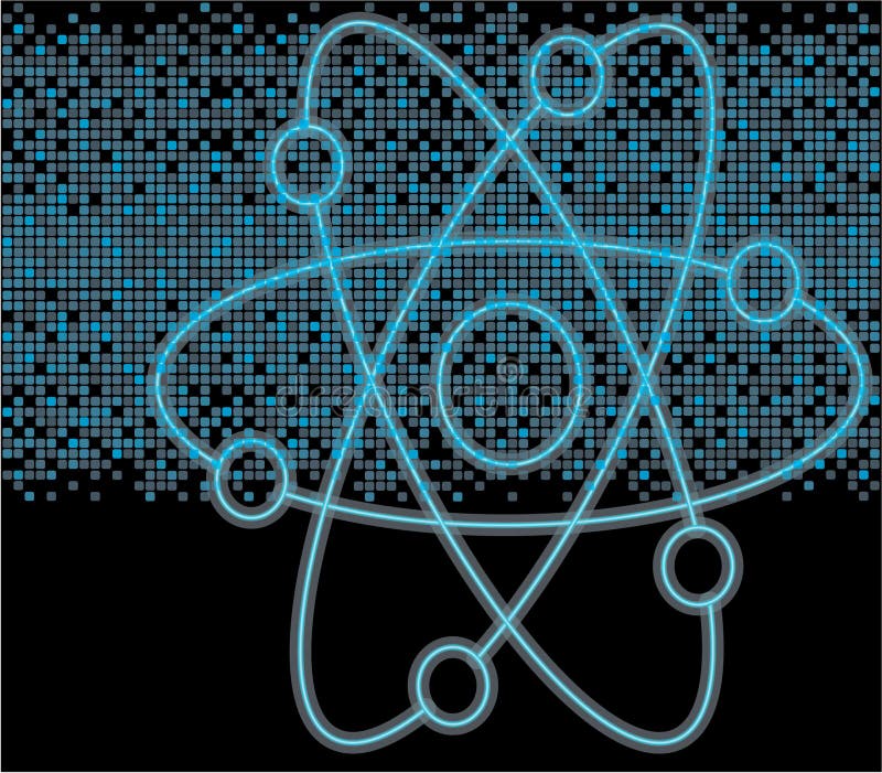 Kvantfysik stock illustrationer. Illustration av mikro - 127041392