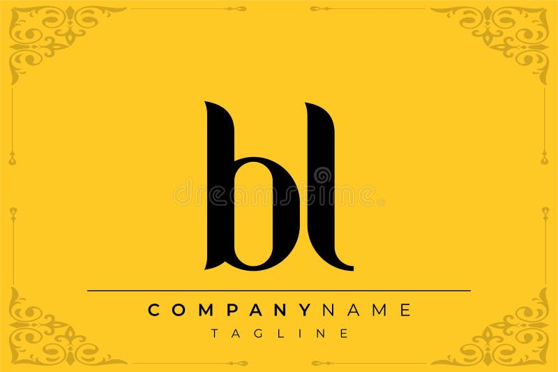 BL abstract luxury logo stock vector. Illustration of company - 362198129