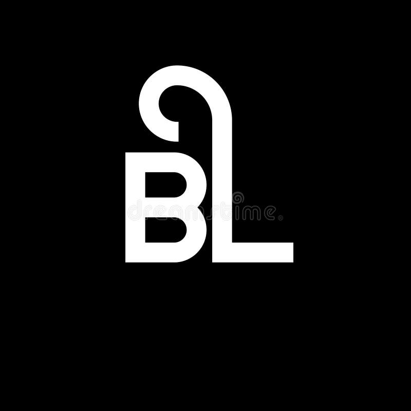 BL Letter Logo Design on Black Background. BL Creative Initials Letter ...
