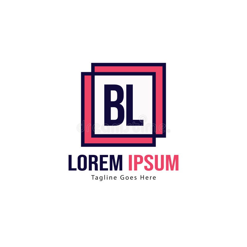 BL Letter Logo Design. Creative Modern BL Letters Icon Illustration ...
