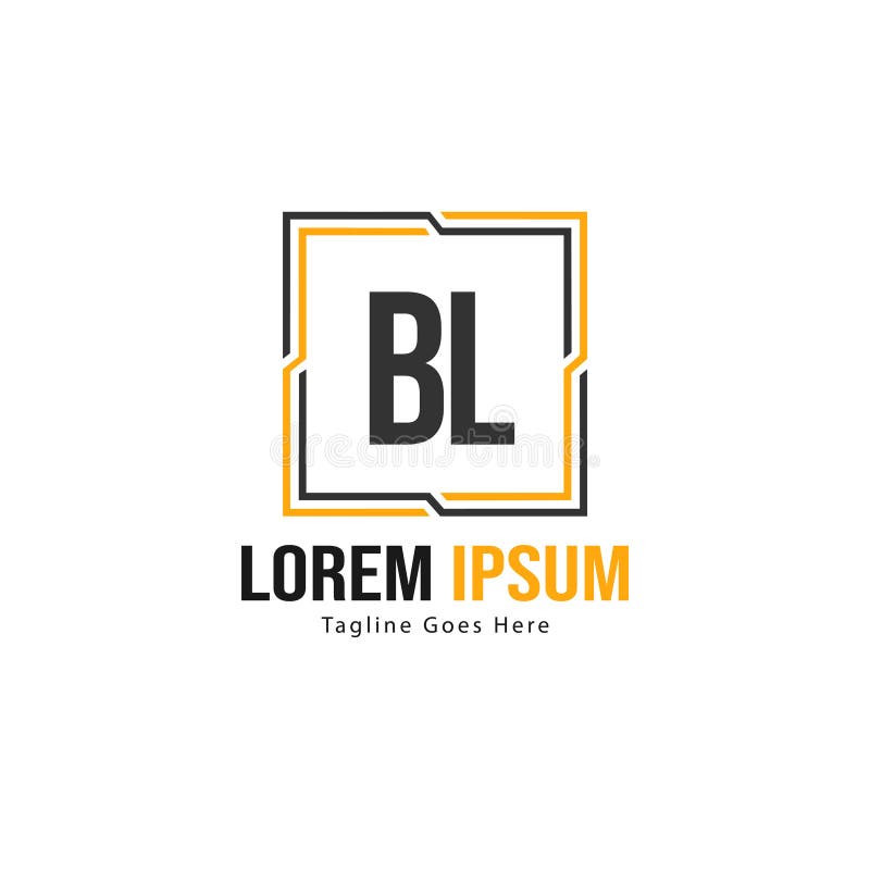 BL Letter Logo Design. Creative Modern BL Letters Icon Illustration ...