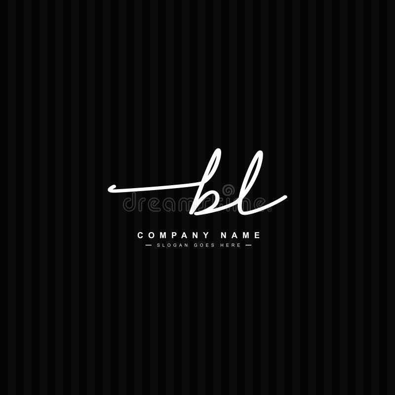BL Signature Logo - Handwritten Vector Logo Template for BL Alphabet ...