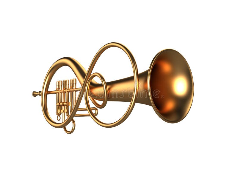 Blaasinstrument stock illustratie. Illustration of glanzend - 56021191