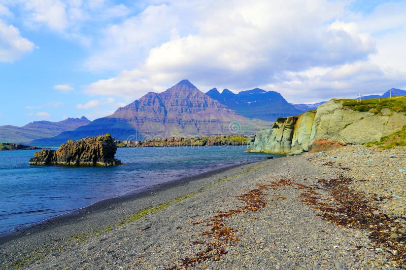 Blabjorg Cliffs in Iceland stock photo. Image of european - 227004622