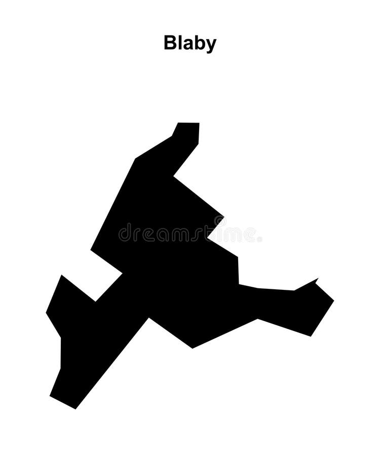 Blaby outline map stock vector. Illustration of united - 371641740