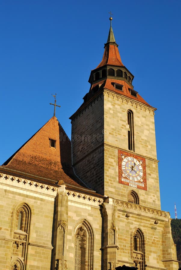 Old Church in Brasov, Romania, Transylvania, Stock Image - Image of ...