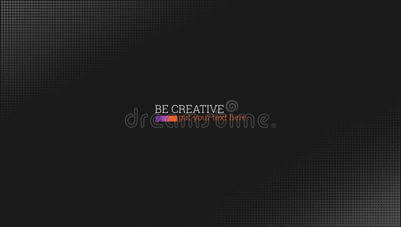 Black Abstract Background. Corner of Banner with Halftone Effect Stock ...