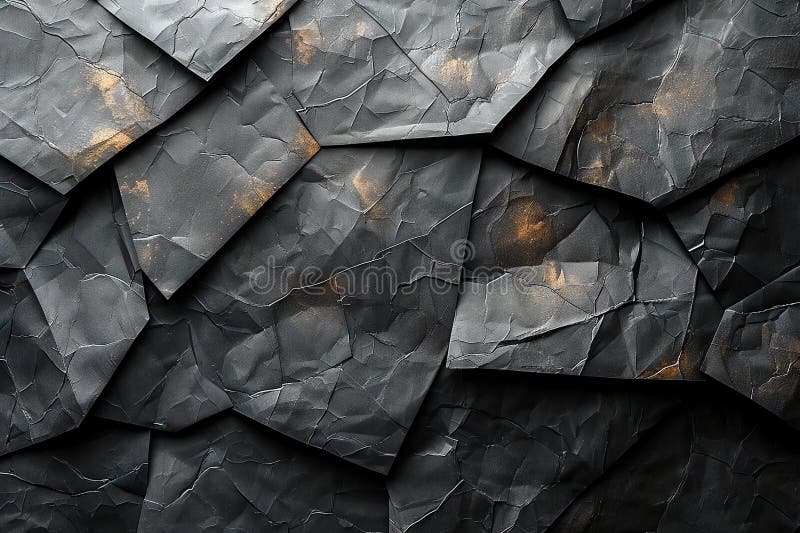 Black Abstract Background with Geometric Shapes, Paper Texture and ...