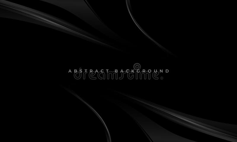 Black Abstract Background with Grey Lines. Stock Vector - Illustration ...
