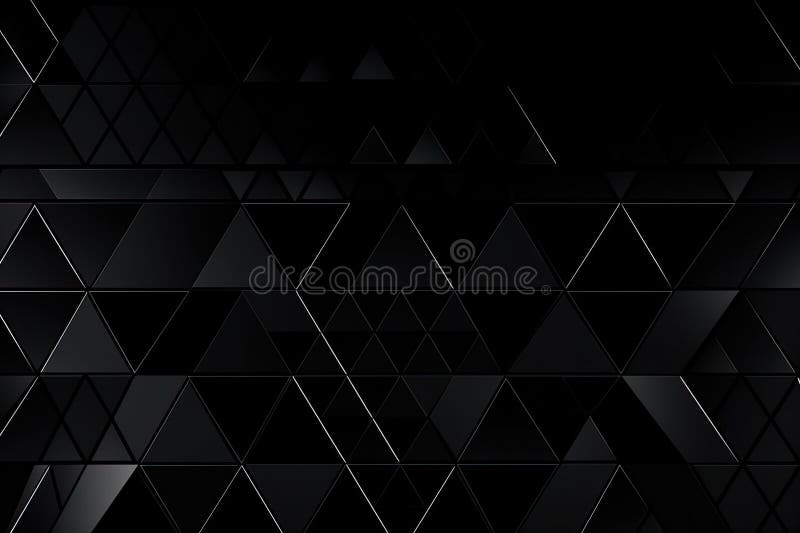 Black Abstract Background with Triangles, Generative AI. Stock ...