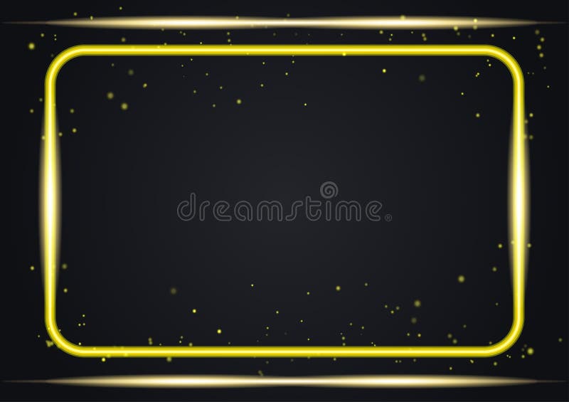 Black Abstract Background Vector it Has a Reflective Gold Square Frame ...
