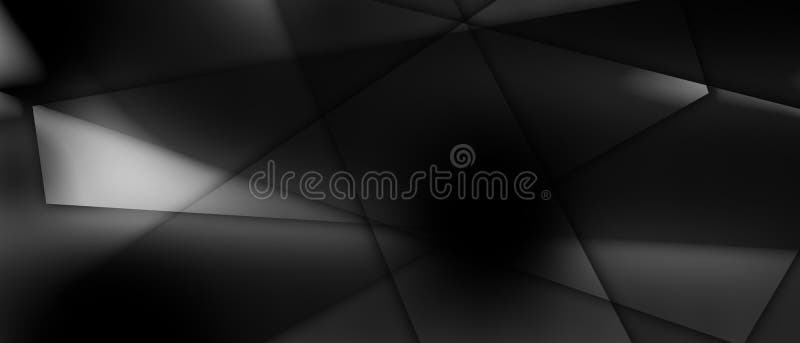 Black Abstract Banner Background Stock Illustration - Illustration of ...