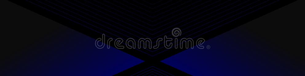 Black Abstract Banner with Blue Triangular Pattern, Cross Shape, Modern ...