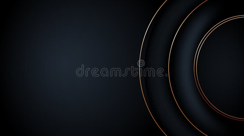 Black Abstract Circle Illustration Background Stock Illustration ...