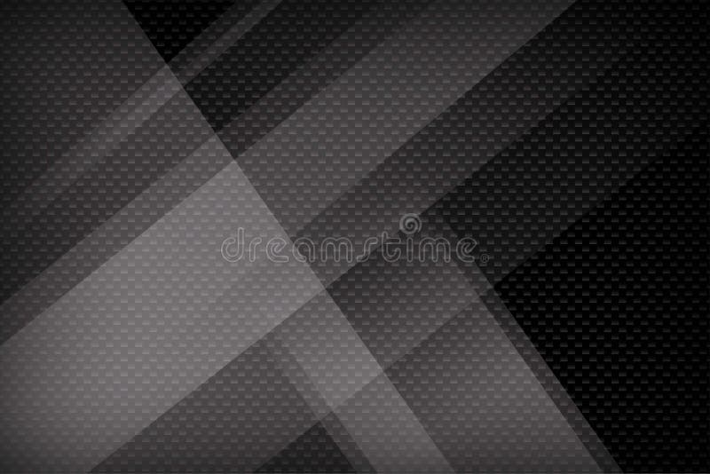 Black Abstract Geometric Background. Modern Shape Concept Stock Vector ...