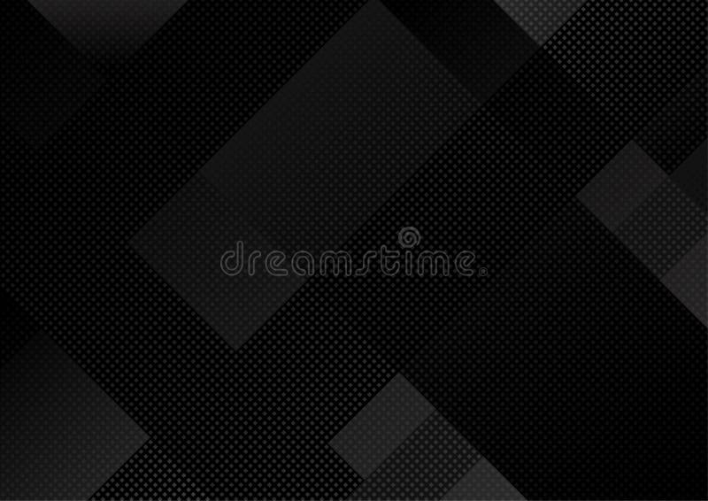 Black Abstract Geometric Grid Background Stock Vector - Illustration of ...
