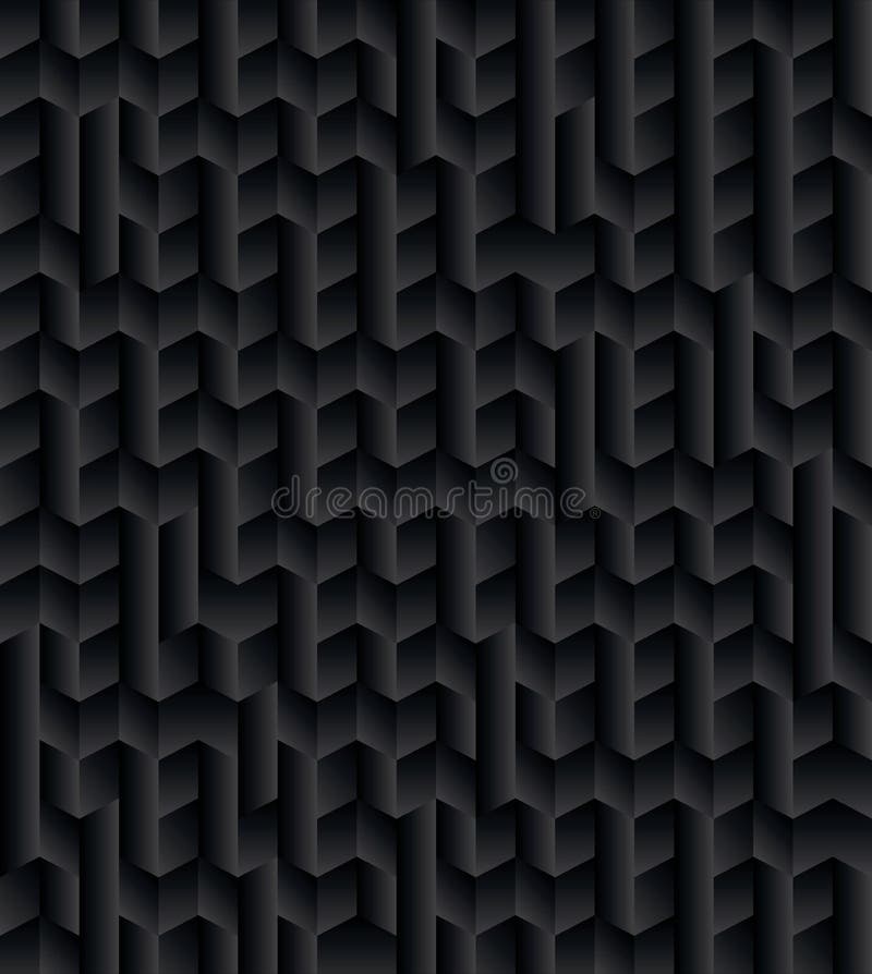 Black Abstract Geometric Pattern Background Stock Vector - Illustration ...
