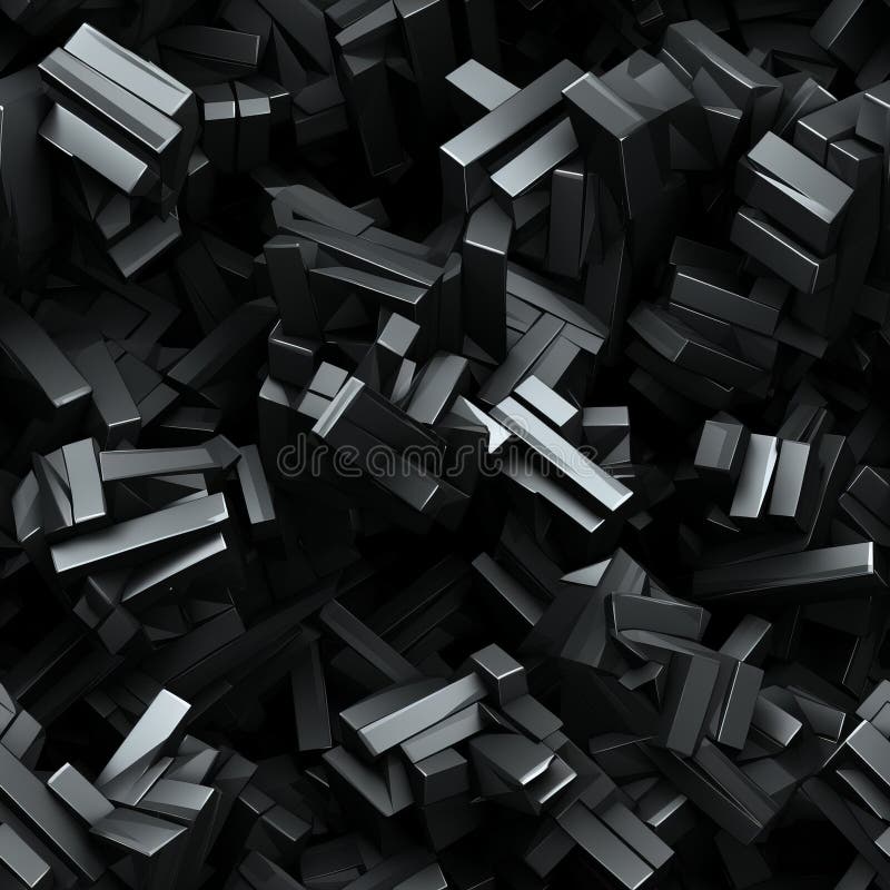 Black Abstract Geometric Seamless Pattern Modern and Stylish Background ...