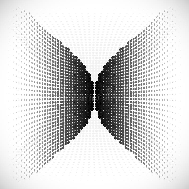 Black Abstract Halftone Design Element, Vector Stock Vector ...
