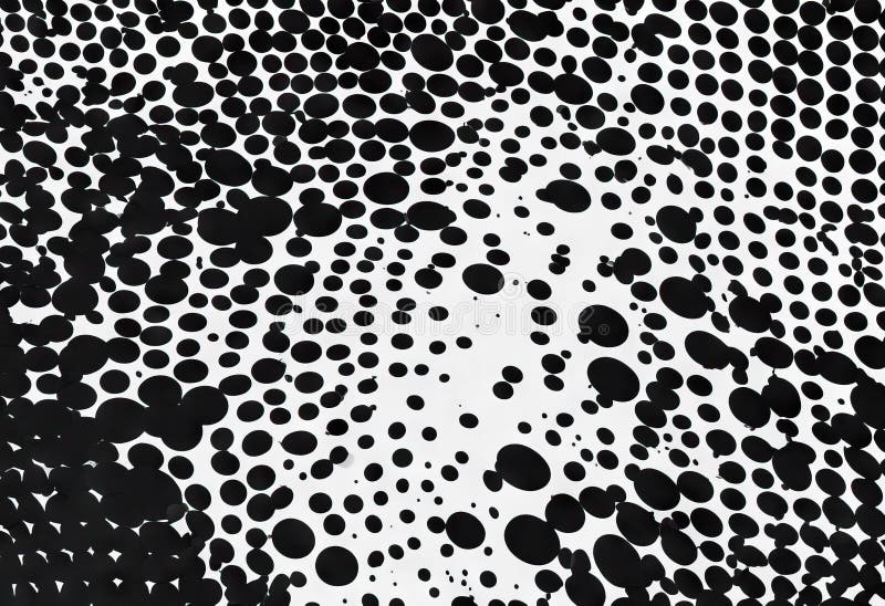 Black Abstract Halftone Dot Texture Vector Background Illustration ...