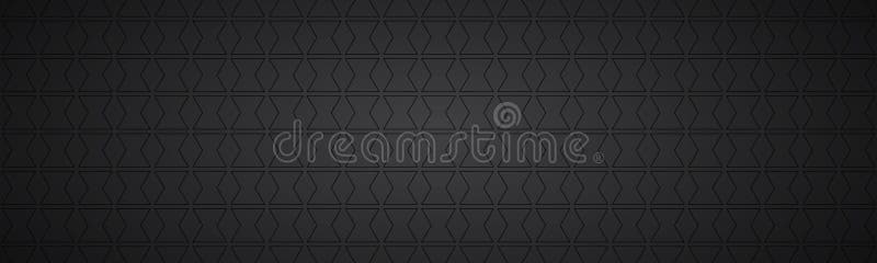 Black Abstract Header. Modern Vector Widescreen Banner Stock Vector ...