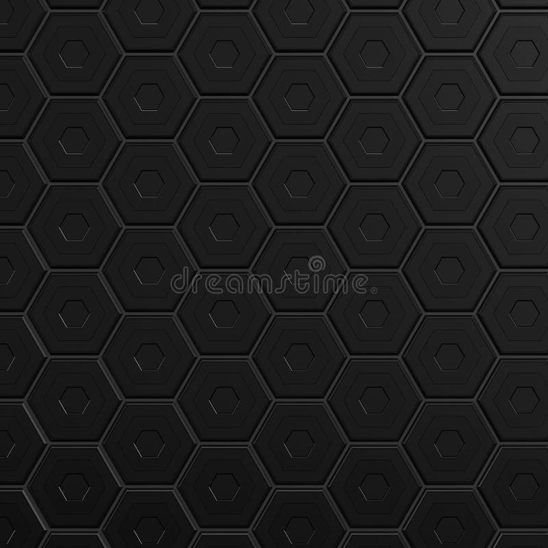 Black Abstract Hexagon Background. Minimalism Concept Stock ...