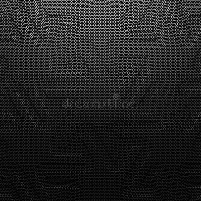 Black Abstract Hexagonal Metal Mesh Background with Embossed Geometric ...