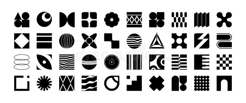 Basic Shape Geometrix Collection Stock Illustrations – 1 Basic Shape ...