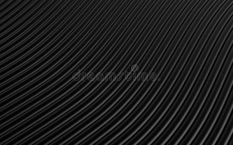 Black Abstract Image of Lines Background. 3d Render Stock Illustration ...