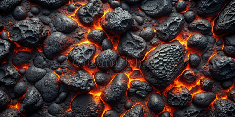 Black Abstract Lava Stone Texture Background AI-Generated Content Stock ...