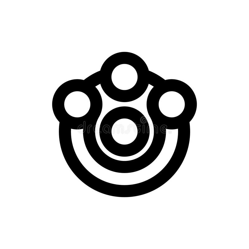 Black abstract logo stock vector. Illustration of template - 175264022