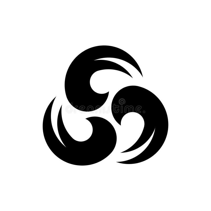 Black abstract logo stock vector. Illustration of icon - 175271920