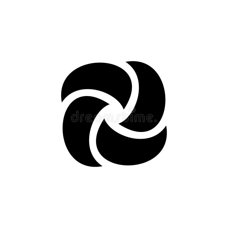 Black abstract logo stock vector. Illustration of business - 175277894