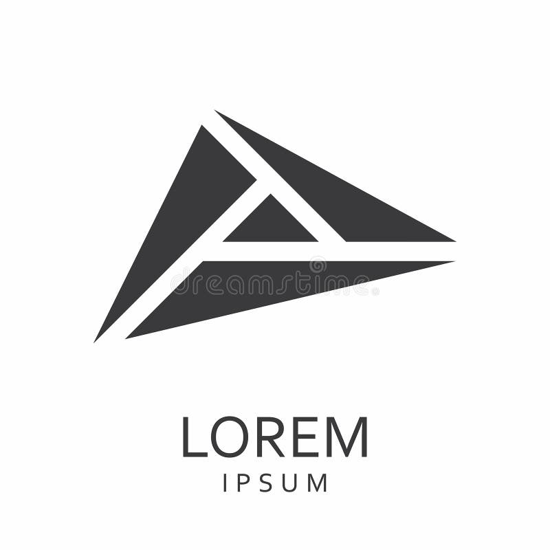 Black abstract logo stock vector. Illustration of emblem - 105882702