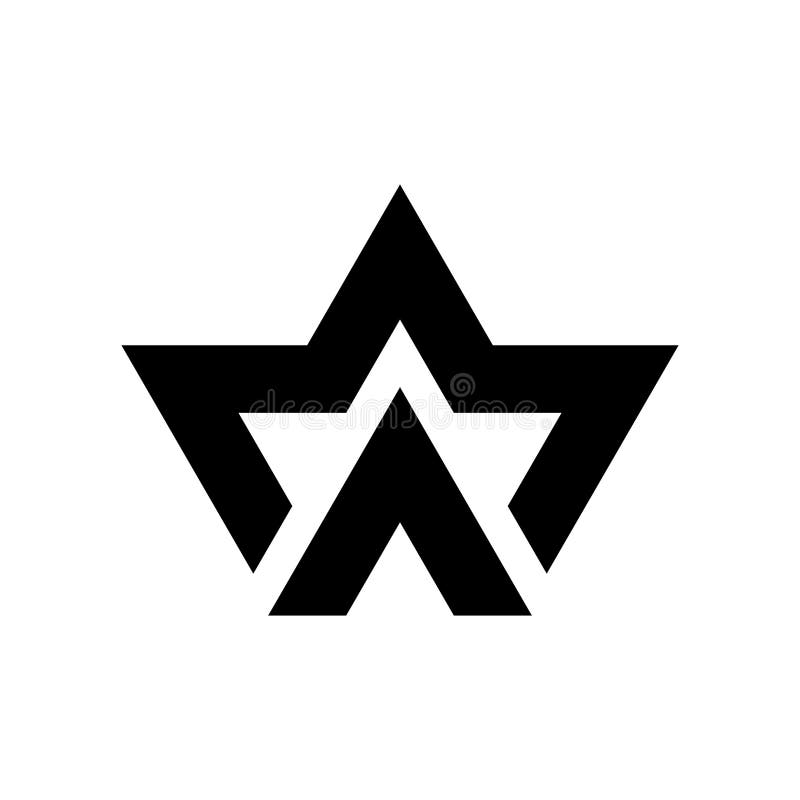 Black Abstract Logo Design Template Stock Vector - Illustration of ...