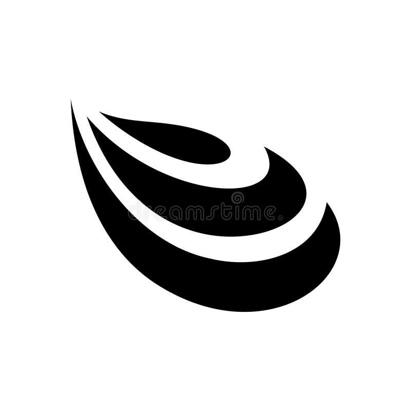 Black Abstract Logo Design Template Stock Vector - Illustration of ...