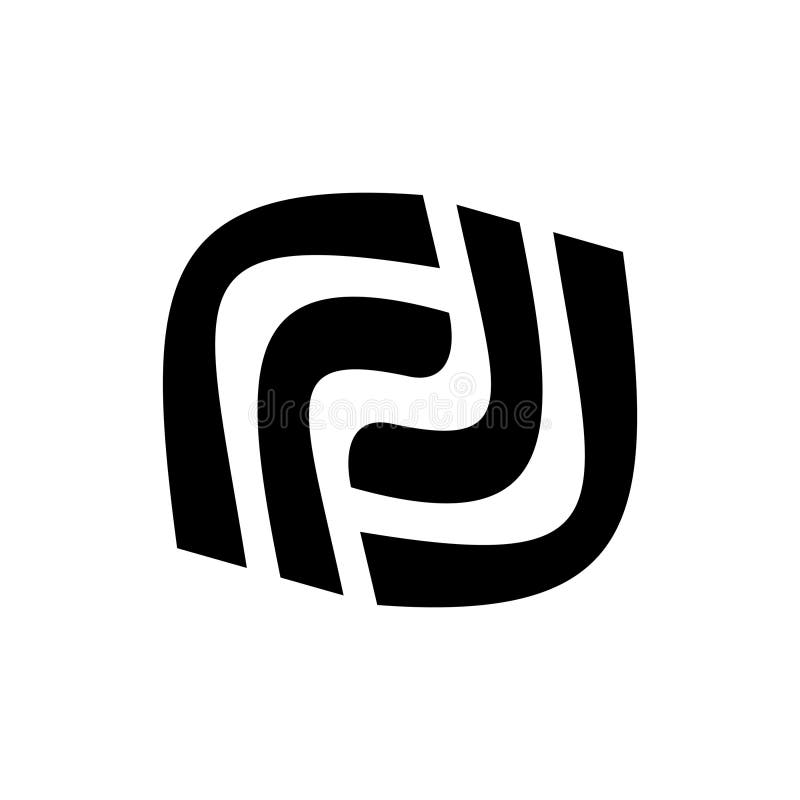 Black Abstract Logo Design Template Stock Vector - Illustration of ...